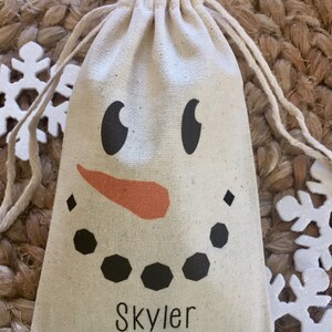 Set of 10 Kid's Christmas Party Favor Bags / Snowman Assortment Gift ...