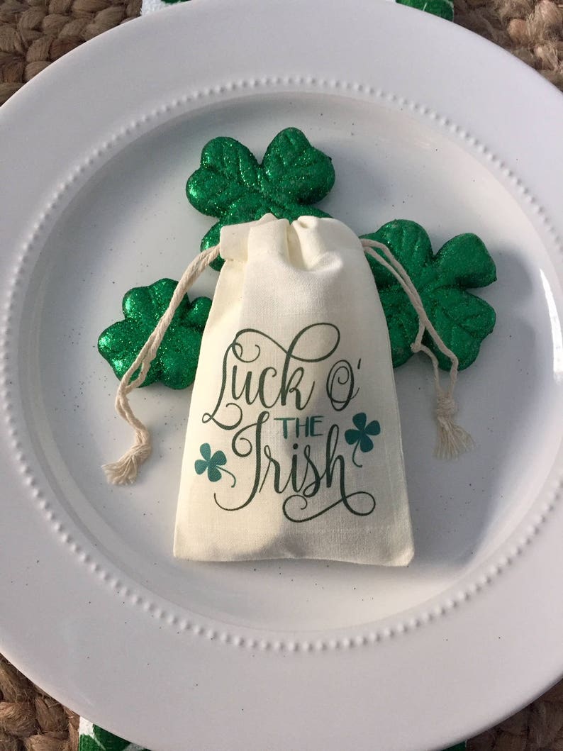 Set of 10 St. Patrick's Day Party Favor Bags Luck of | Etsy