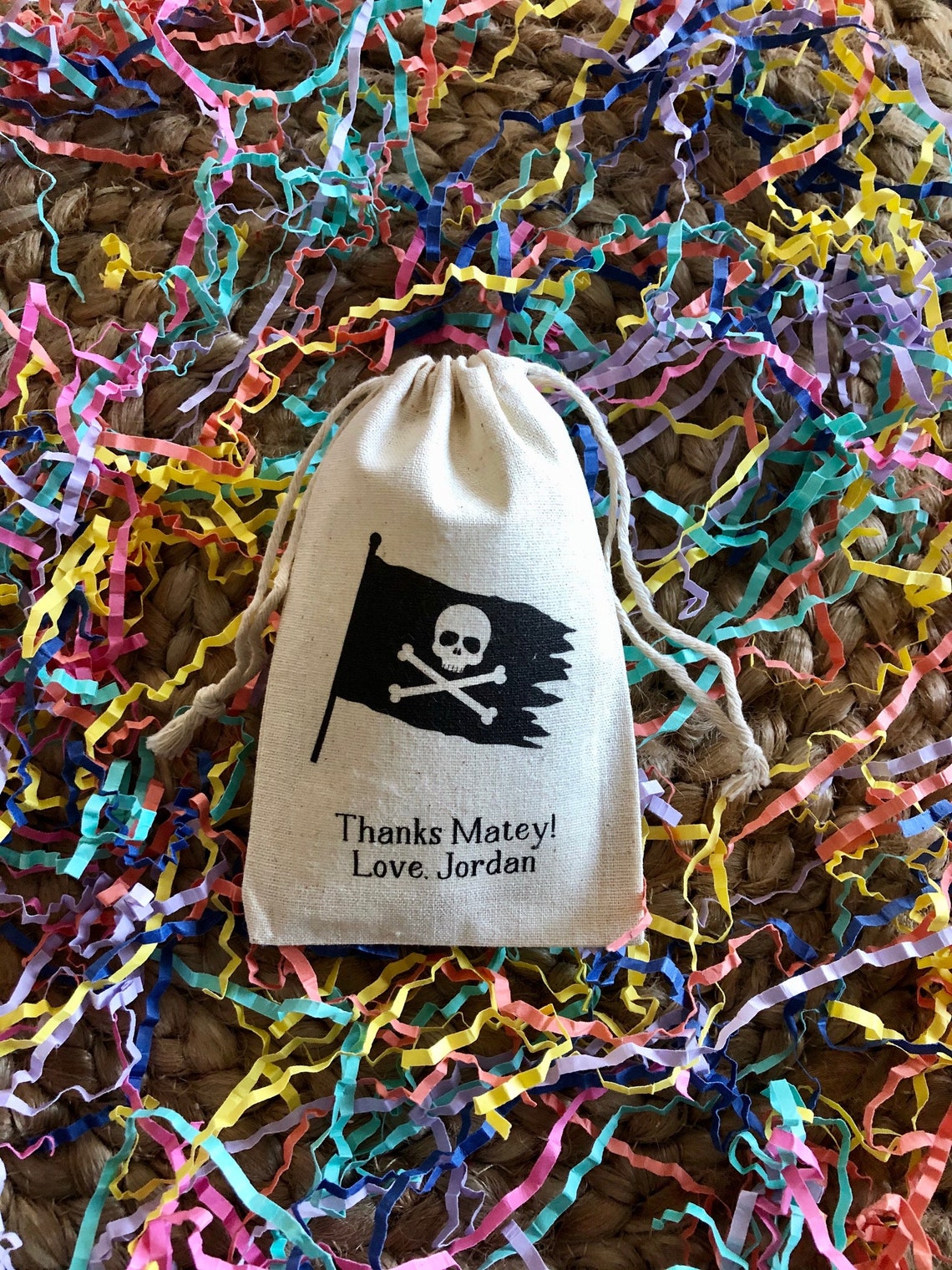 Set of 10 Personalized Pirate Flag Party Favors Custom | Etsy