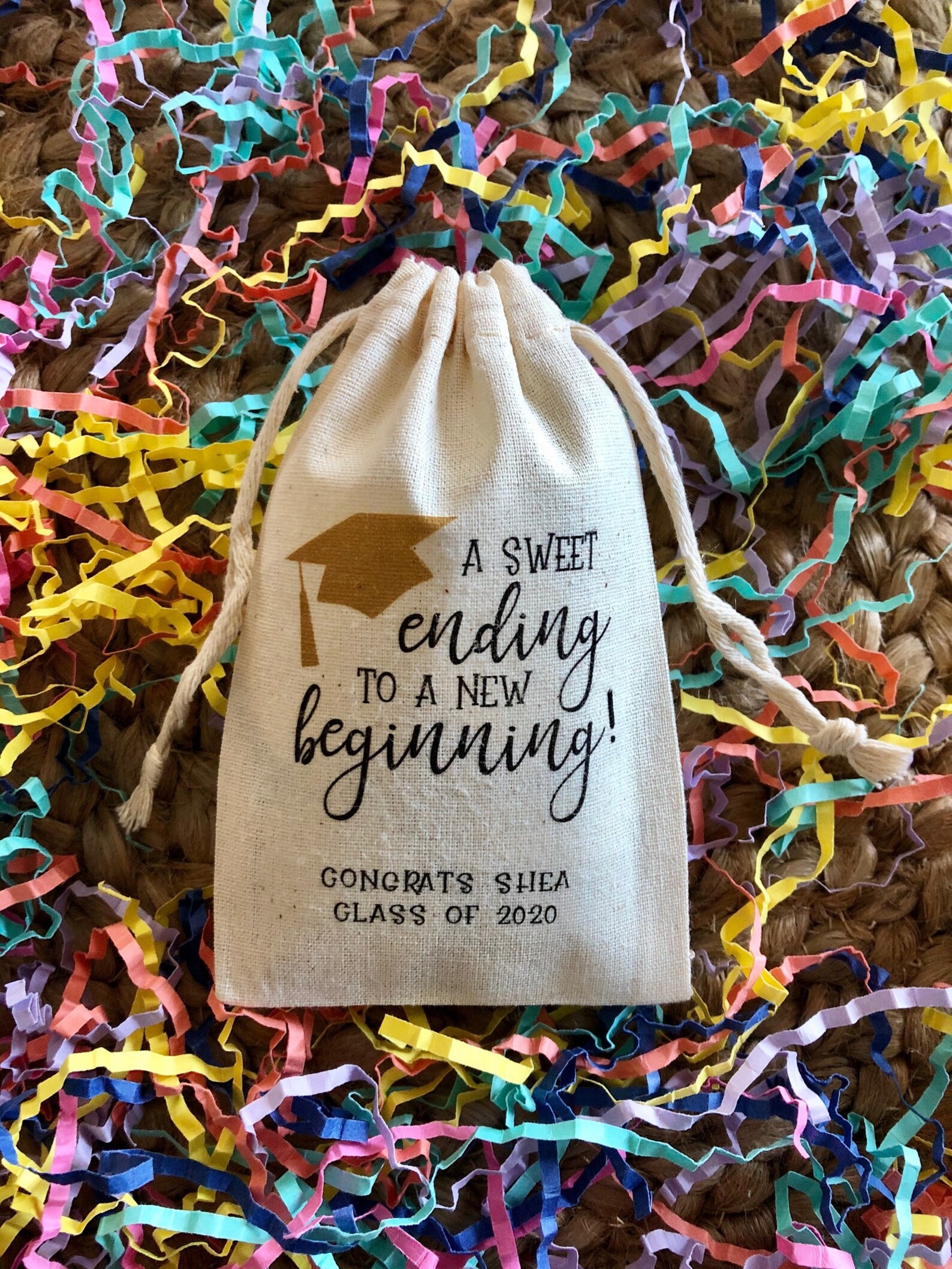 Set of 10 Personalized Graduation Party Favor Bags A Sweet - Etsy
