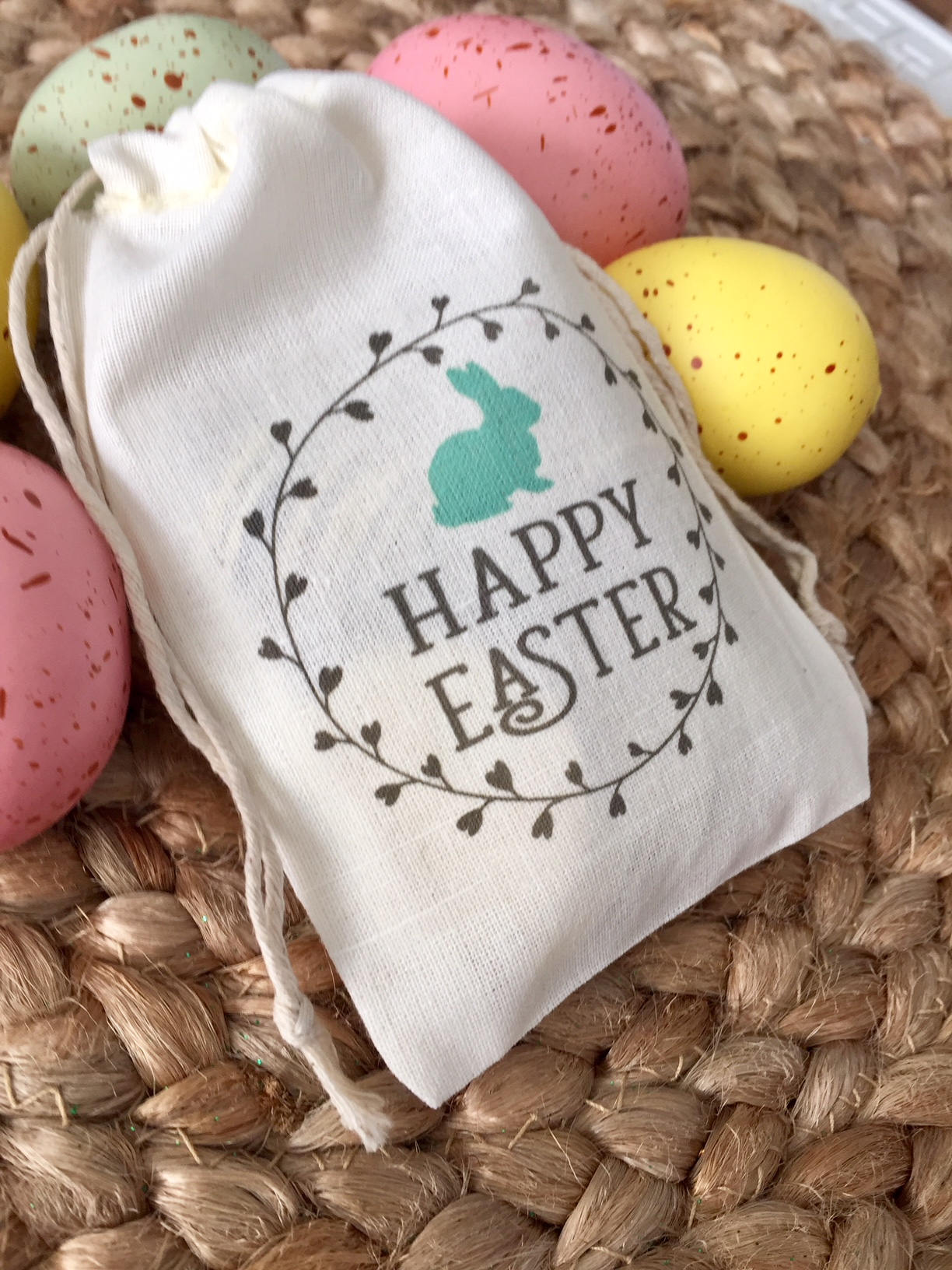 Set of 10 Easter Bags Cotton Muslin Favor and Candy Bags - Etsy