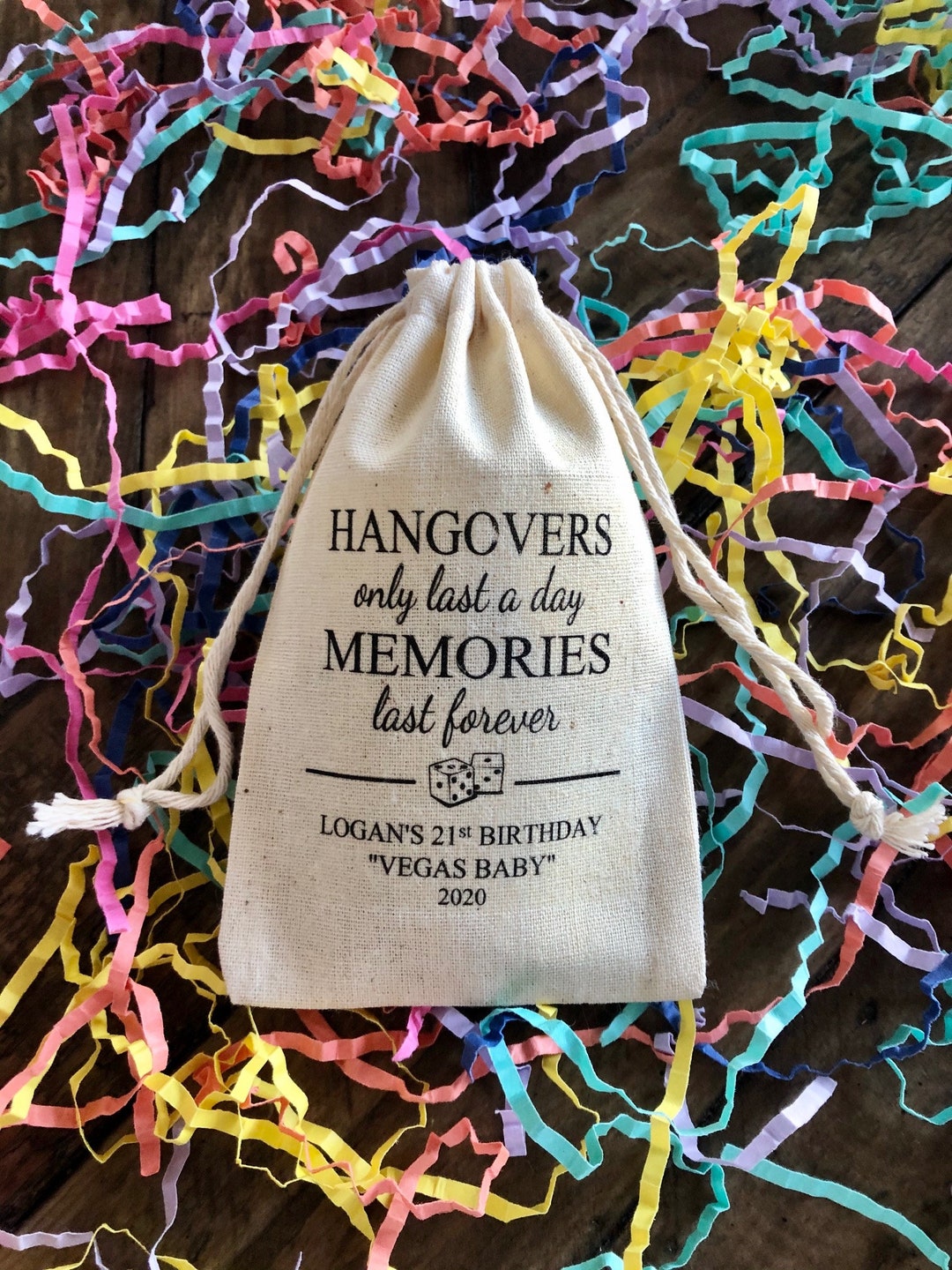 Set of 10 Vegas Theme Hangover Kit / Recovery Kit / Hangovers Only Last ...