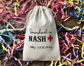 Nash Bash Bachelorette Party Favor Bags Nashlorette Hangover - Etsy