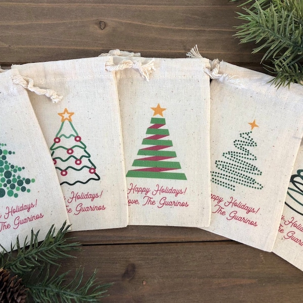 Christmas Cloth Bags - Etsy