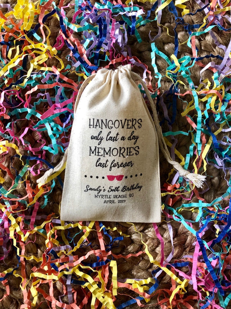 Set of 10 or Bachelorette or Birthday Party Survival Kit Bags | Etsy