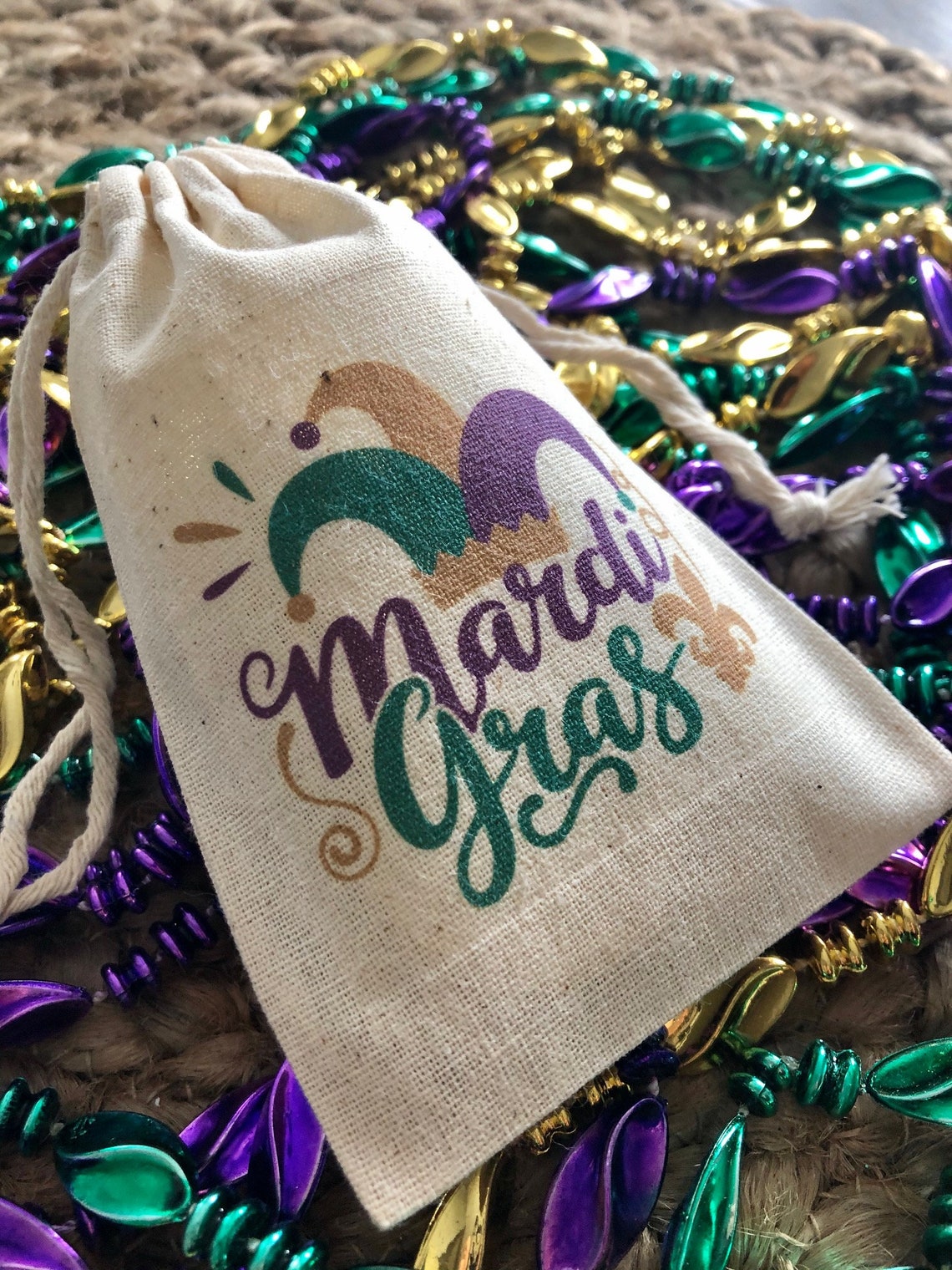 Set of 10 Mardi Gras Party Favor Bags NOLA Item 2064A | Etsy