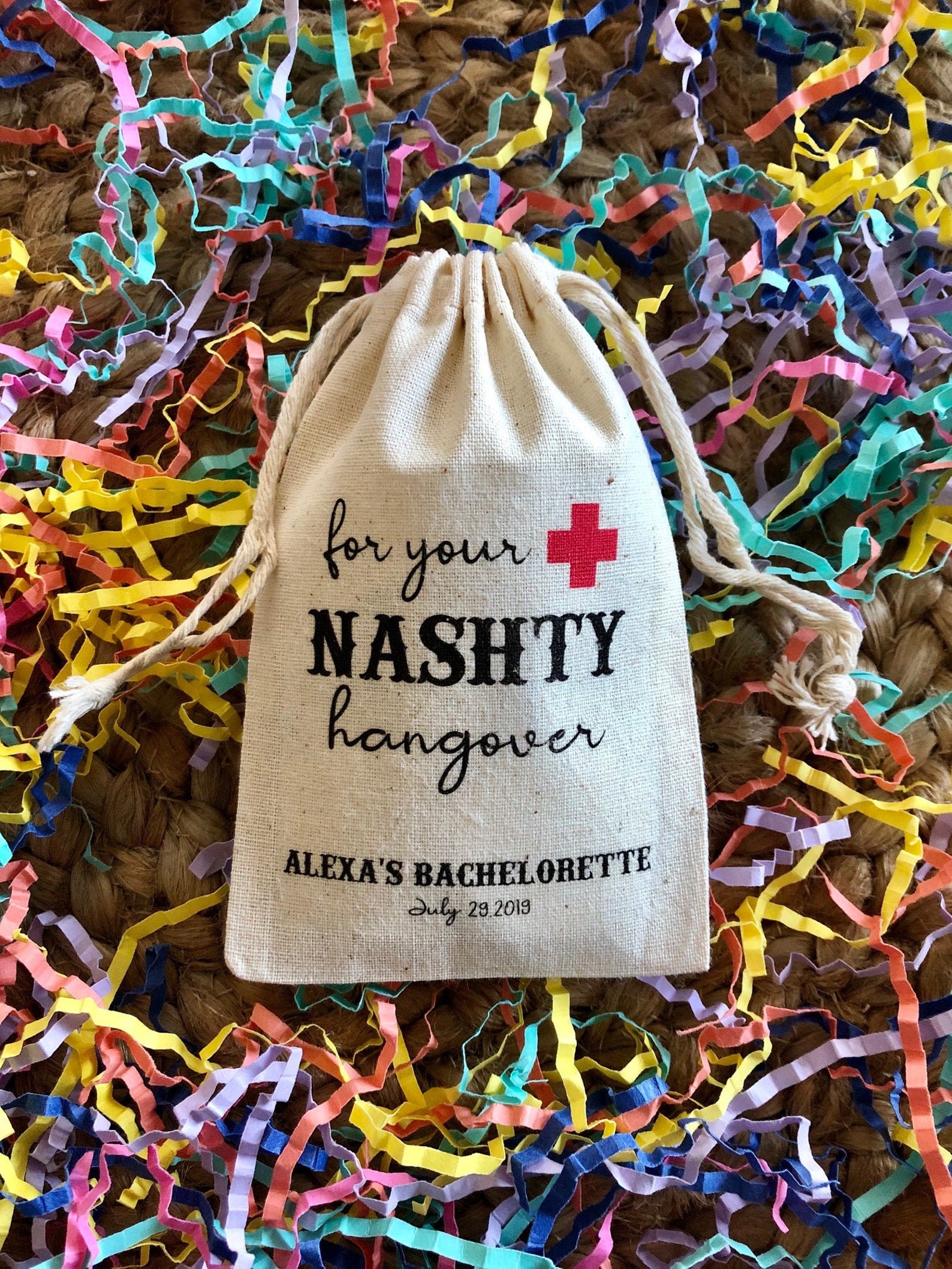 Set of 10 Nash Bash Survival Kit Bags party Hangover Kit - Etsy