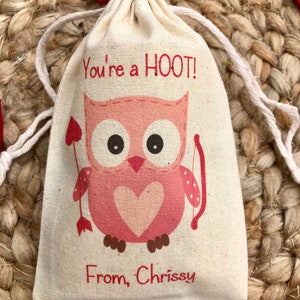 Set of 10 Kid's Valentine's Day Party Favor Bags / Owl Assortment ...