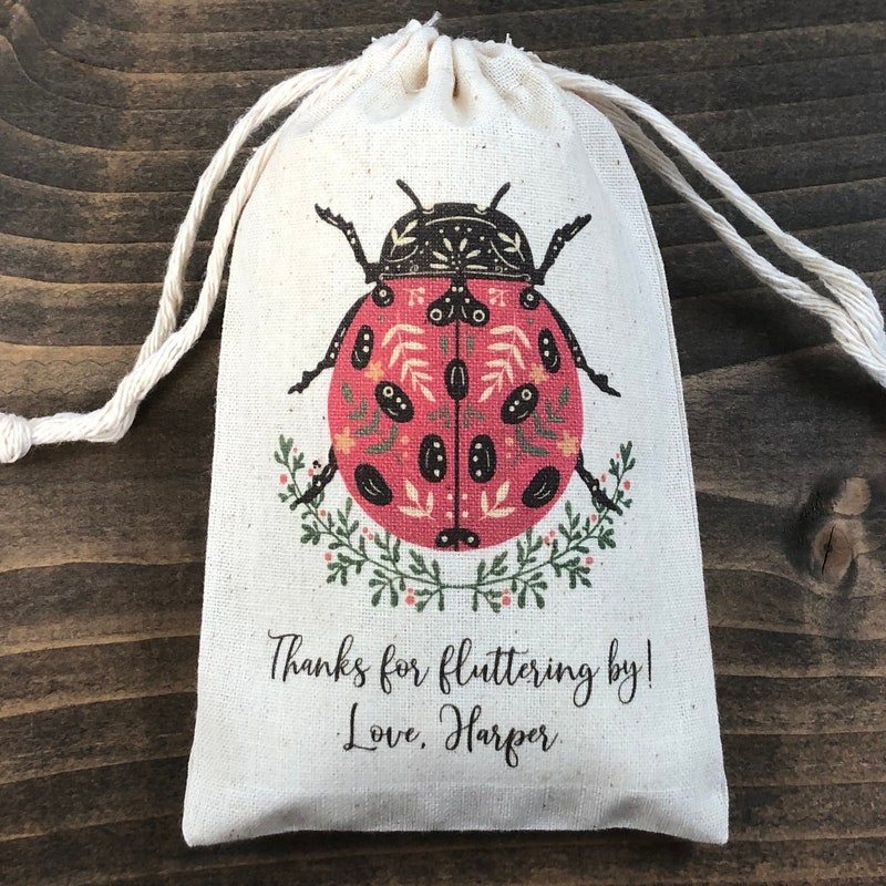 Ladybug Favor Bags - Etsy