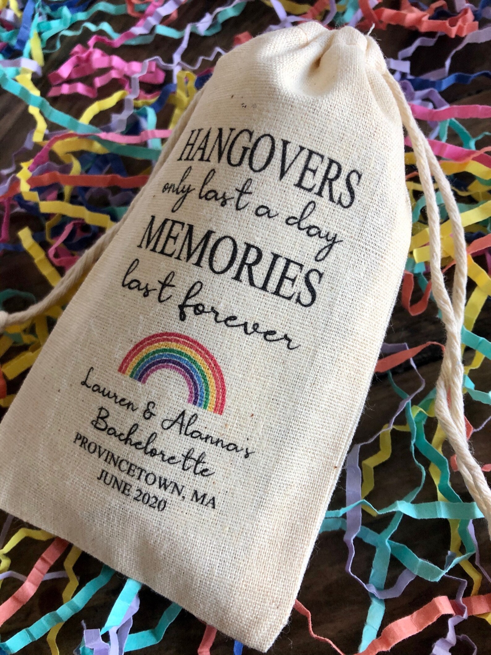 Set of 10 Rainbow Theme Hangover Kit / Recovery Kit / - Etsy