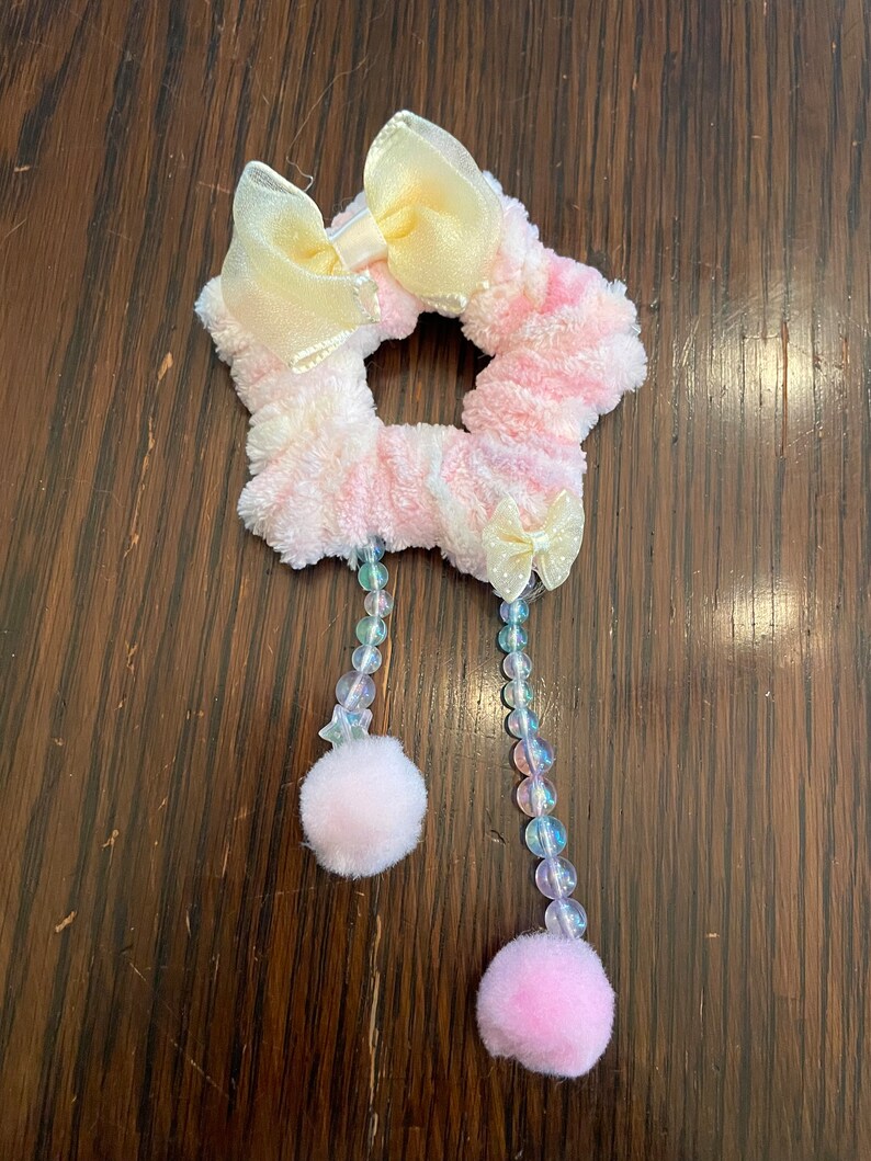 Pink and Yellow Fuzzy Star Clip Lolita Fairy Kei - Etsy