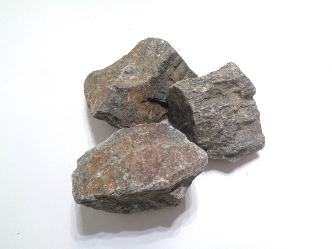 3 Large Gray Granite Stones, Aquarium Decor, Aquascape, Fish Tank ...