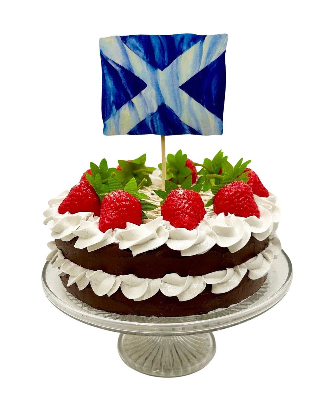 Scottish Cake Topper - Scottish Cake Decoration - Scotland Cake Topper Scottish Flag Cake Topper ...
