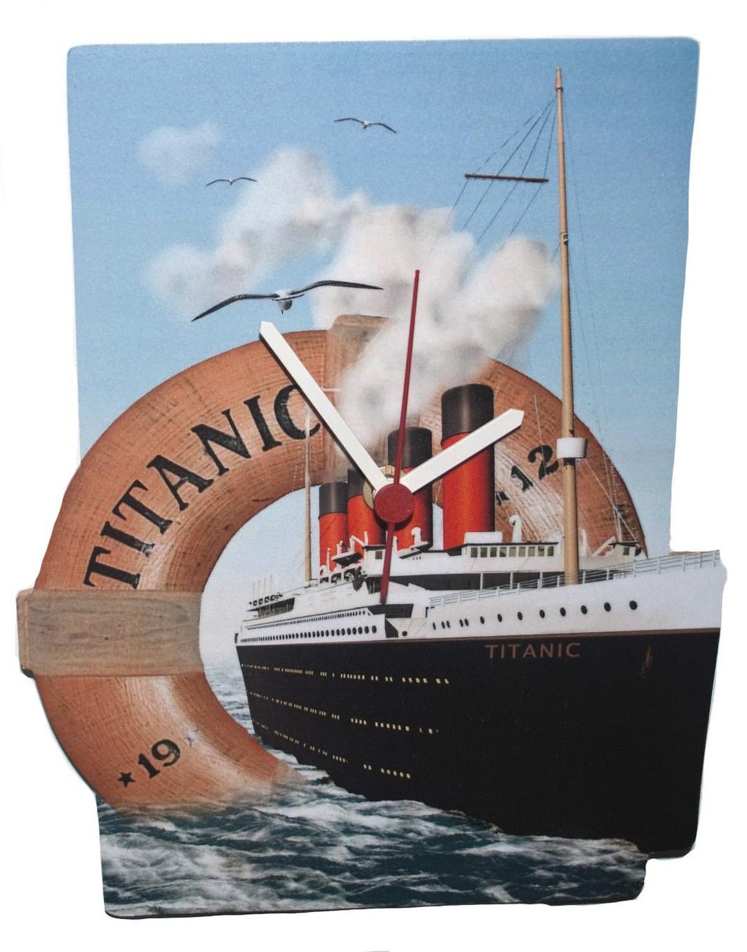 Titanic Clock White Star Line Titanic Clock Titanic Gift Titanic Clocks Titanic Gifts H19 C - Etsy