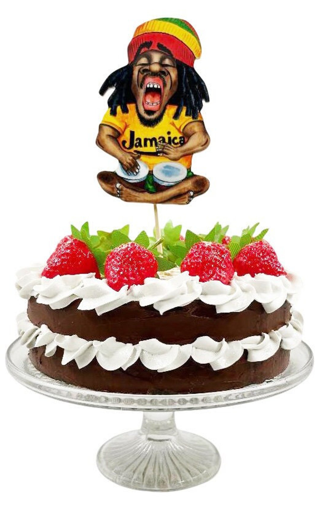 Jamaican Cake Topper Jamaican Cake Decoration Jamaica Gift JM-CT - Etsy