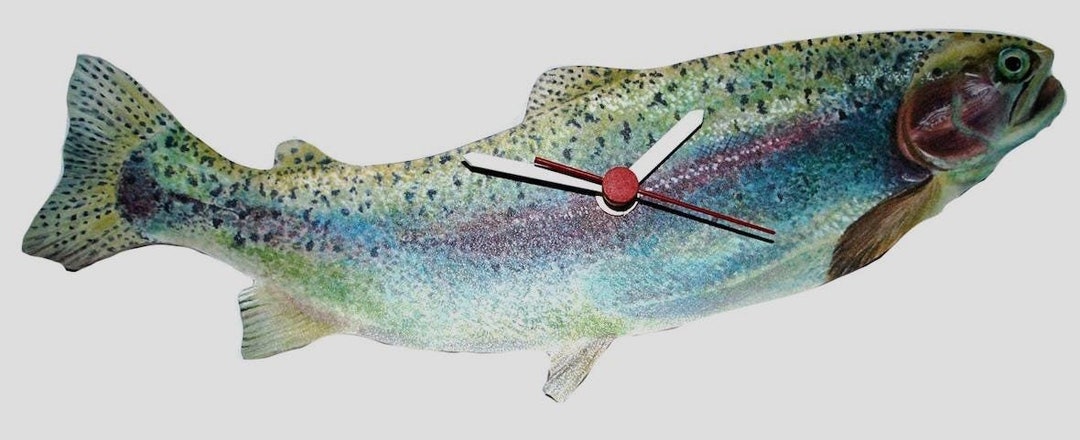 Rainbow Trout Clock - Trout Farm - Trout Fishing - Trout Fish - Trout ...