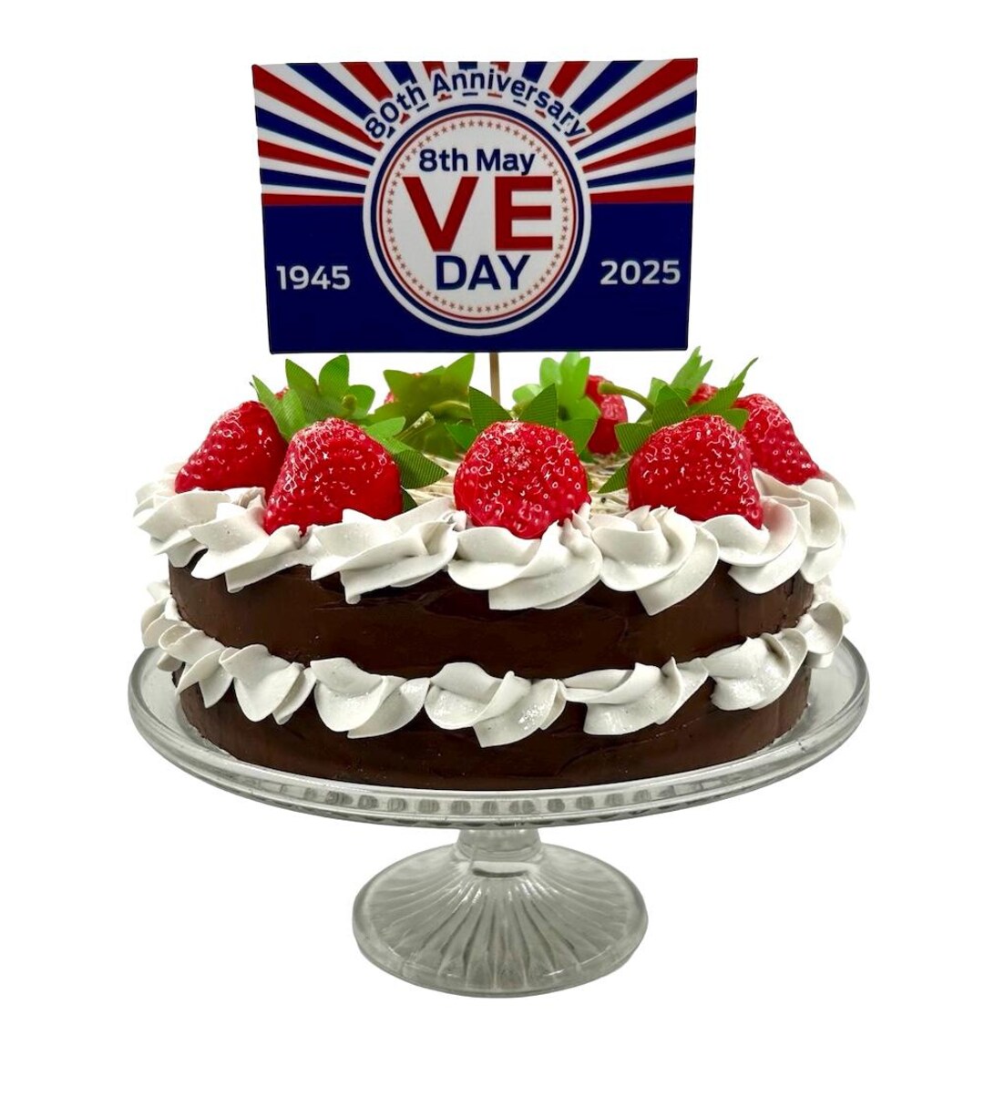 VE Day Cake Topper - VE Day 80th Anniversary VE Day Gift - Veday Gifts ...