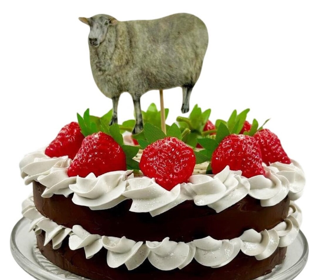 Sheep Cake Topper - Sheep Cake Decoration - Sheep Cake Toppers - Sheep ...