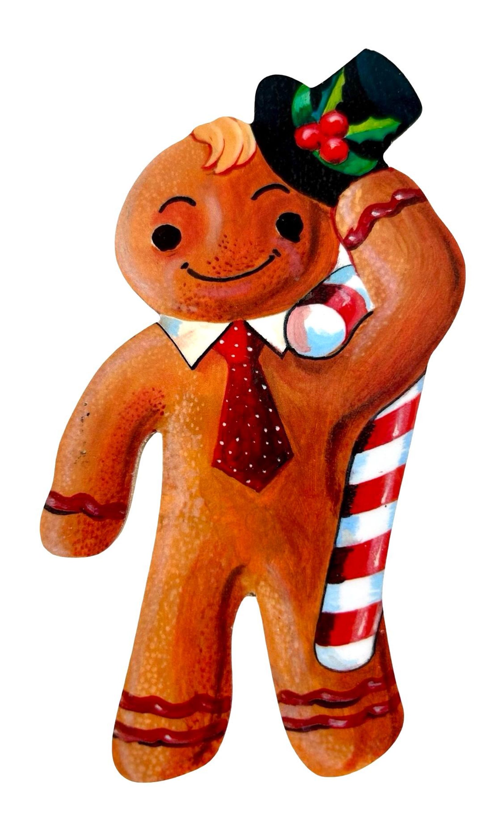 Gingerbread Man Magnet - Gingerbread Man Fridge Magnet - Christmas ...