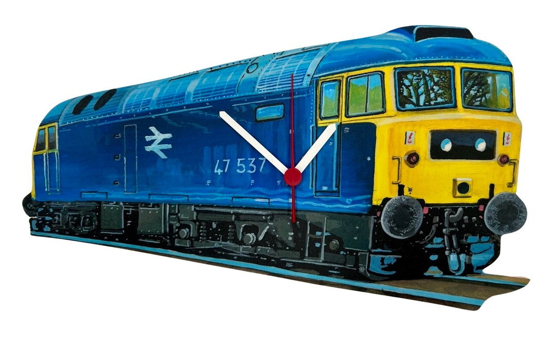BR Class 47 Diesel Electric Train Clock - Train Clocks - LS0027-C - Etsy