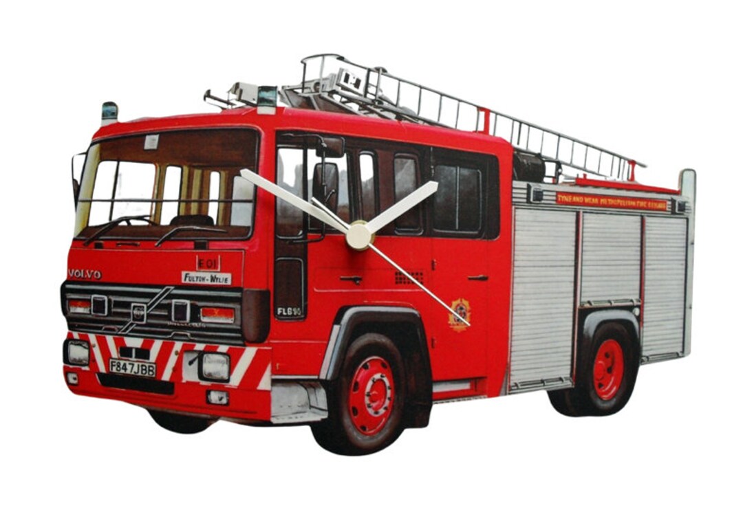 Fire Engine Clock - Fire Engines - Vintage Fire Engine - Fire Engine ...