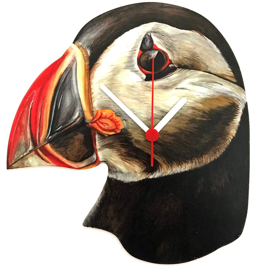 Puffin Clock - Puffin Clocks - Puffins - Puffin Gifts - Puffin Gift B19 ...
