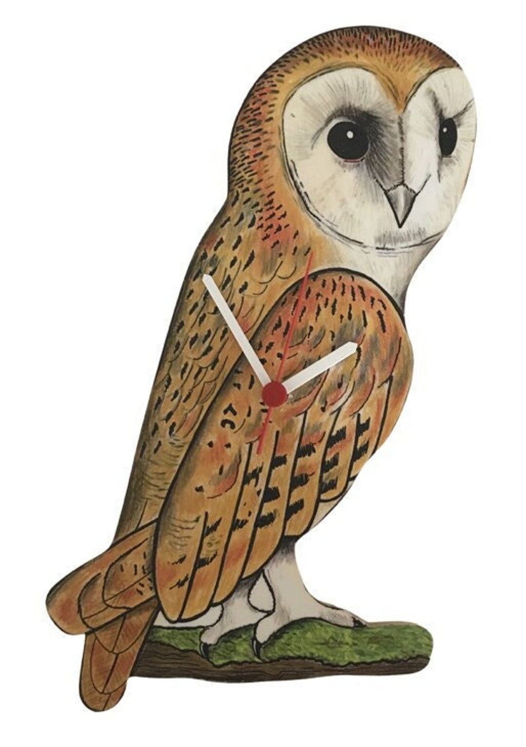 Barn Owl Clock - Barn Owls - Owl Gift - Owl Sanctuary Owl Clocks - Barn ...