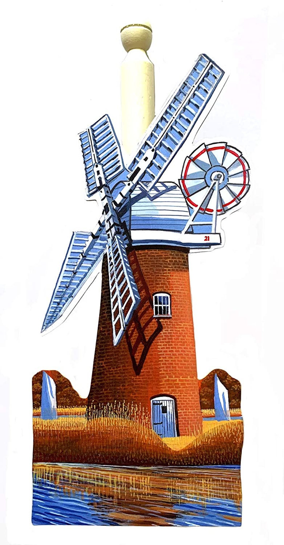 Windmill Kitchen Roll Holder -windmill Gift Toilet Roll Holder ...