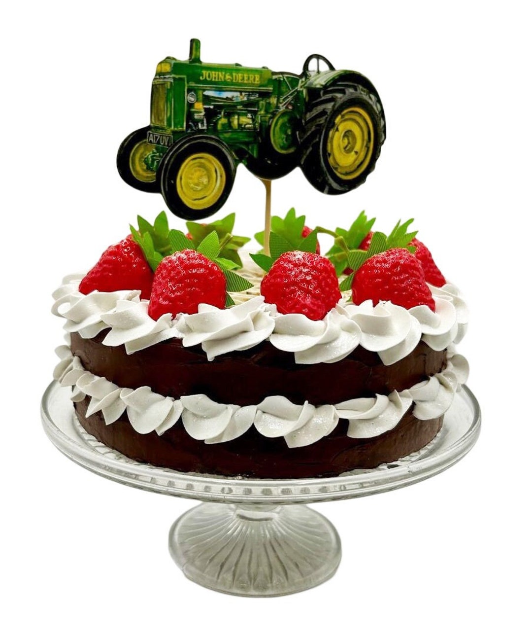 Green Tractor Cake Topper - Green Tractor Cake Decoration WT34CT - Etsy UK