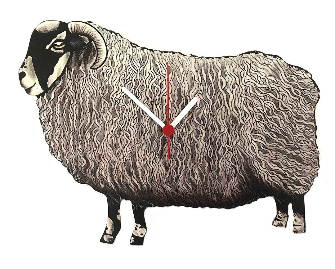 Swaledale Sheep Clock - Swaledale Sheep Clocks - Swaledale Sheep Gift ...