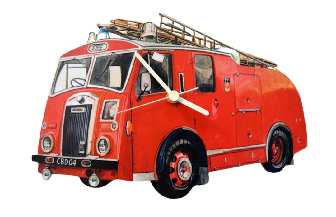 Vintage Fire Engine Clock - Vintage Fire Engines - Vintage Fire Engine ...