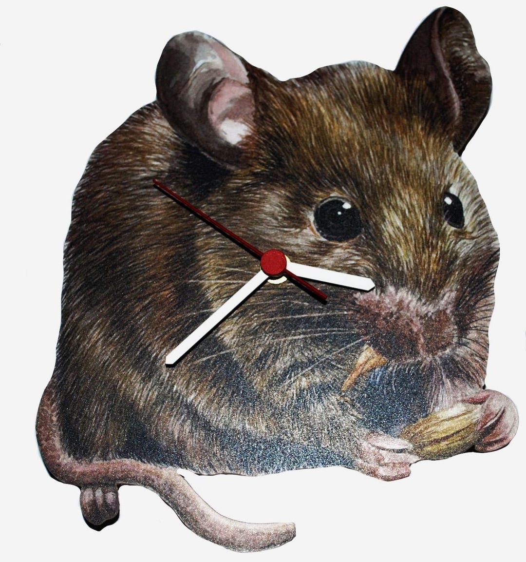 Wood Mouse Clock - Wood Mice - Wood Mouse Gift - Wood Mouse Gifts ...