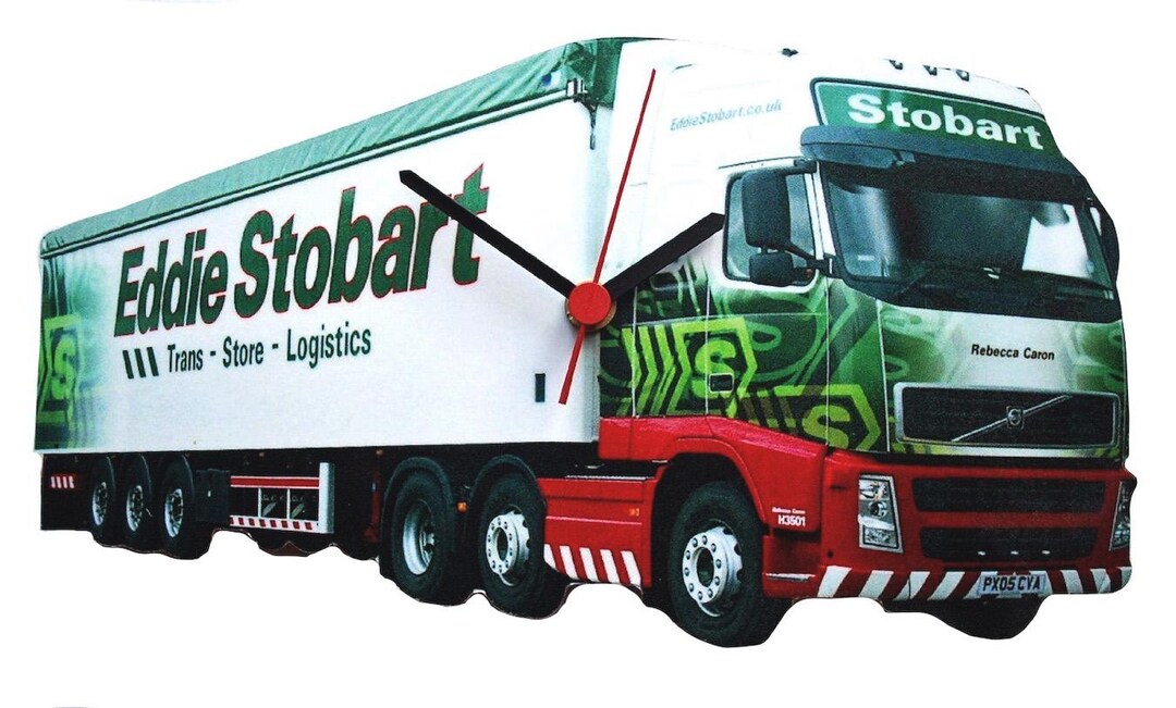 White Lorry Clock - White Lorries - Truck Clock - Truck Clocks ...