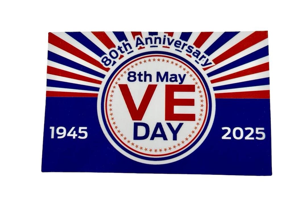 VE Day Plaque - VE Day 80th Anniversary VE Day Gift - Ve Day Gifts - Ve ...