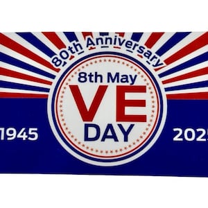 Ve Day Anniversary 80th Poster - Etsy UK