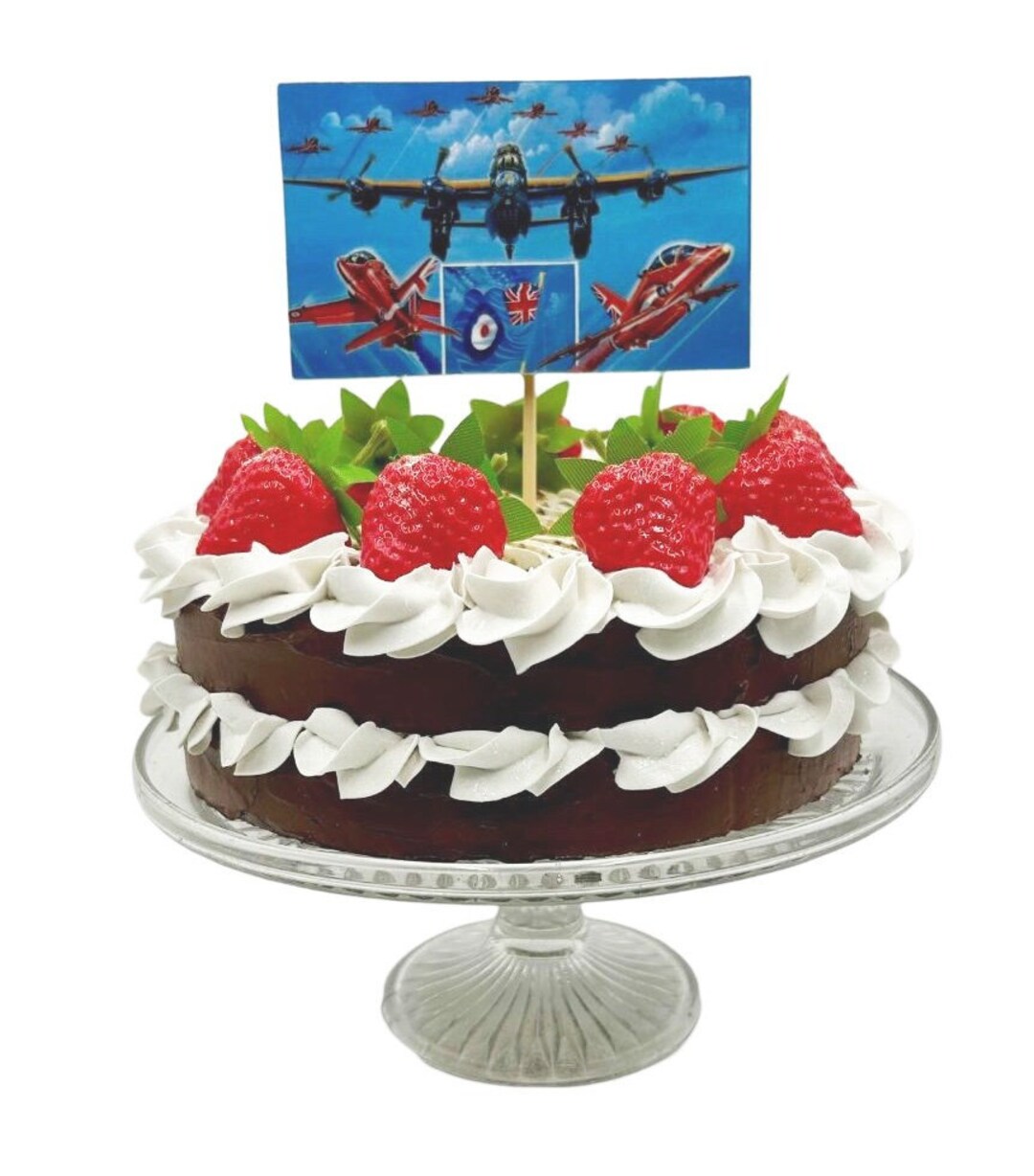 RAF Flyover Cake Topper RAF Flyover Cake Decoration Red Arrows Gift ...