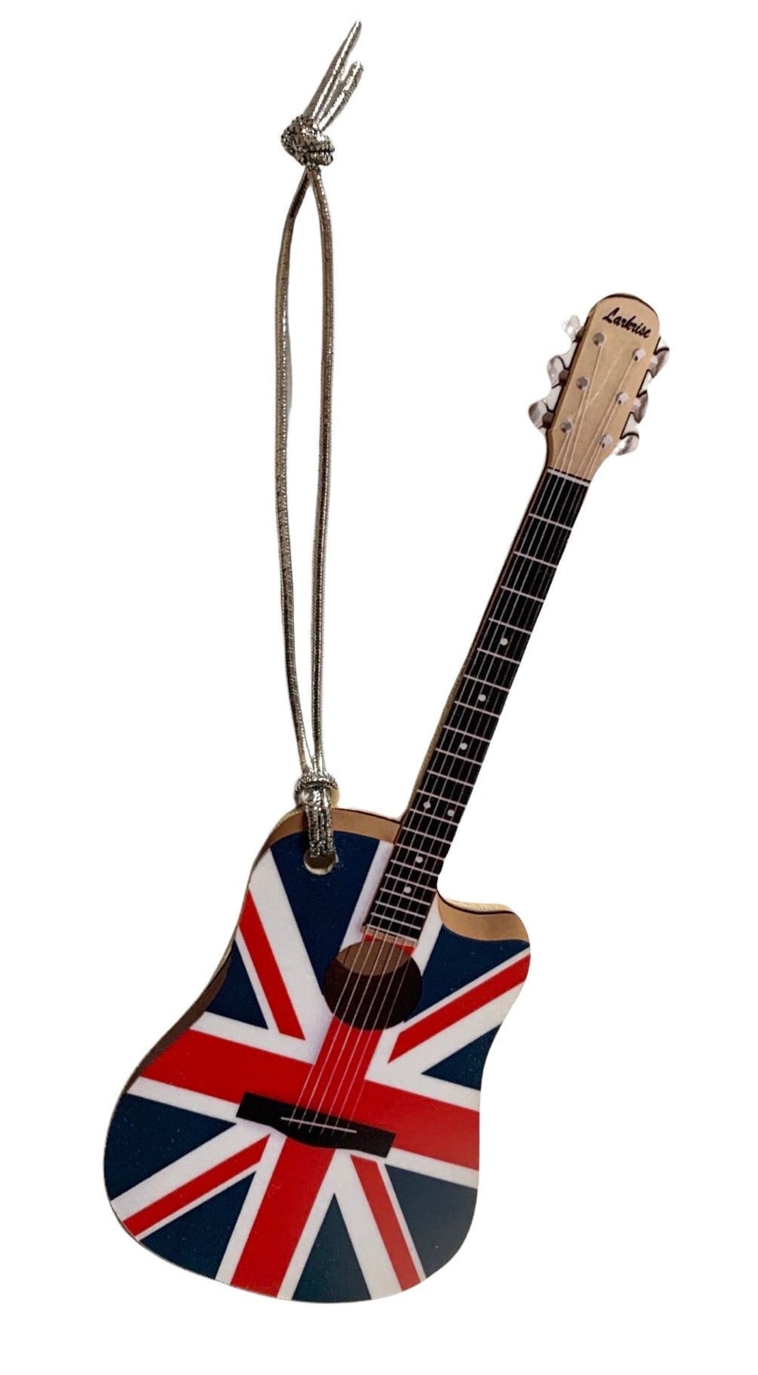 Hanging Union Jack Guitar Christmas Tree Decoration - Hanging Guitar ...