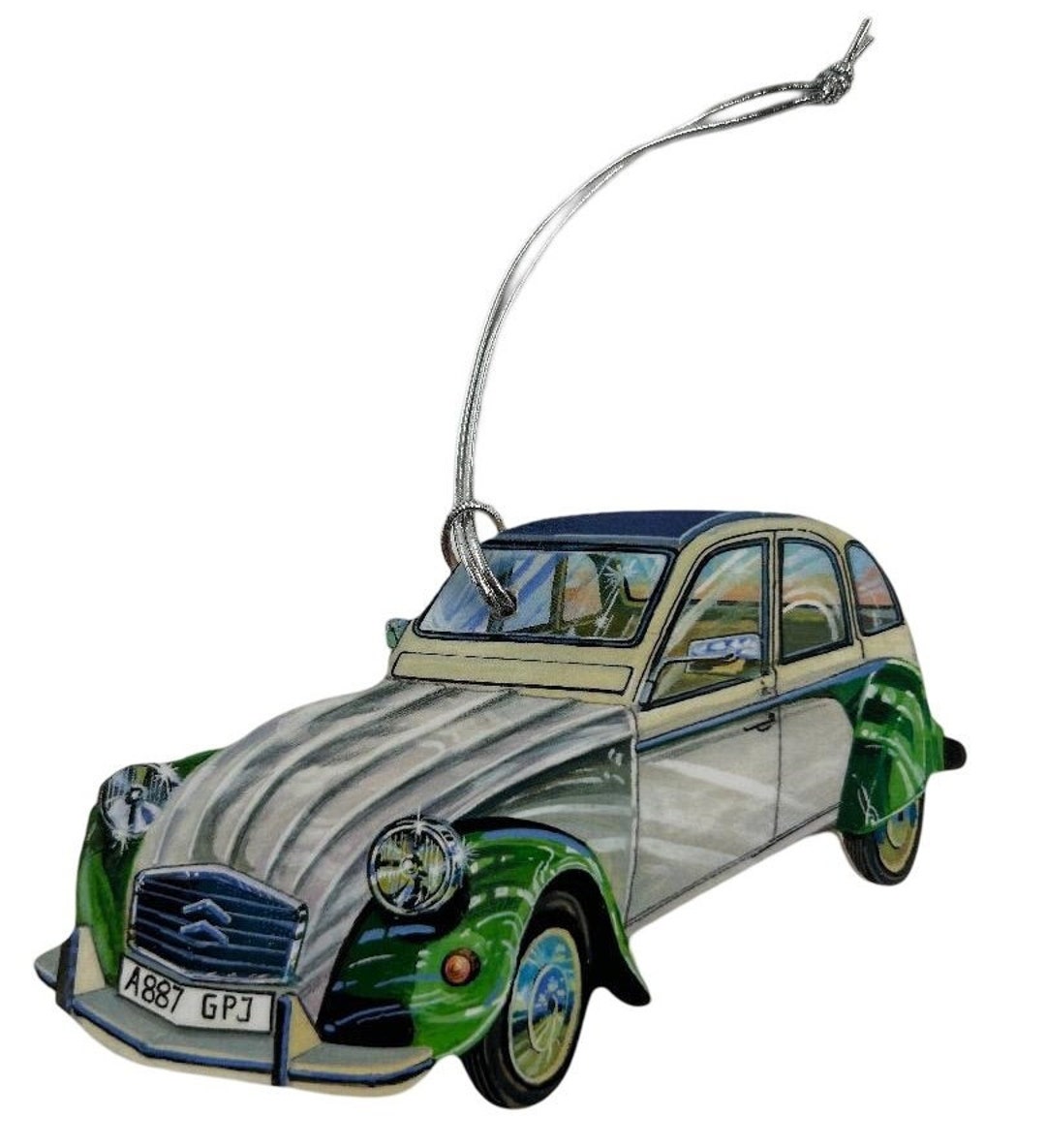 Hanging 2CV Christmas Tree Decoration - 2CV Car Decoration - 2CV Cars ...