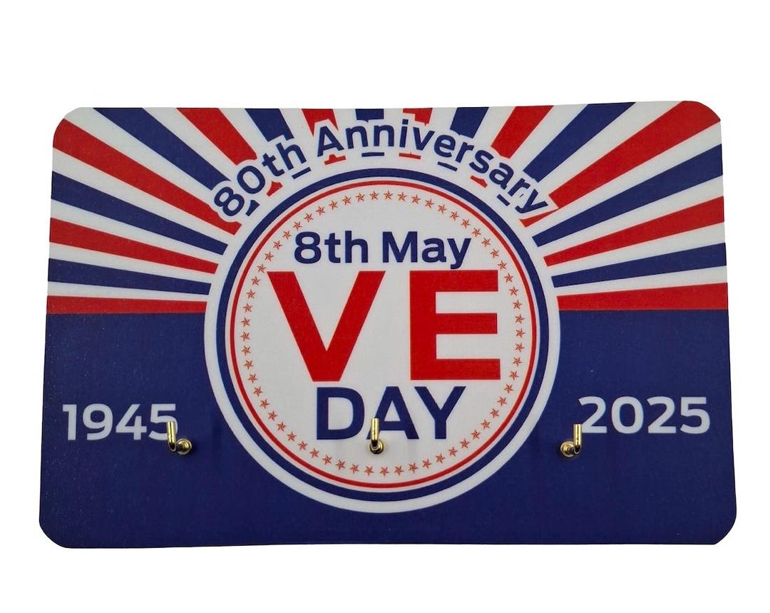VE Day Keyrack - VE Day 80th Anniversary VE Day Gift - Ve Day Gifts ...