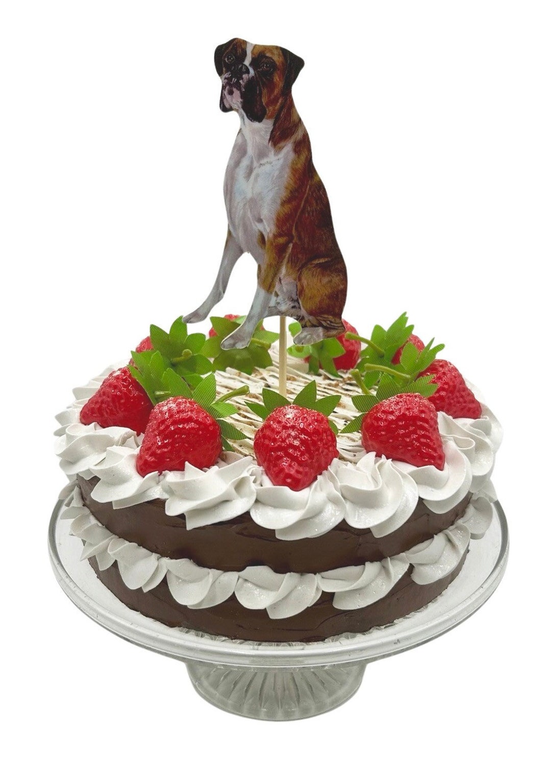 Boxer Cake Topper - Boxer Cake Decoration - Boxer Dog Cake Topper P34CT ...