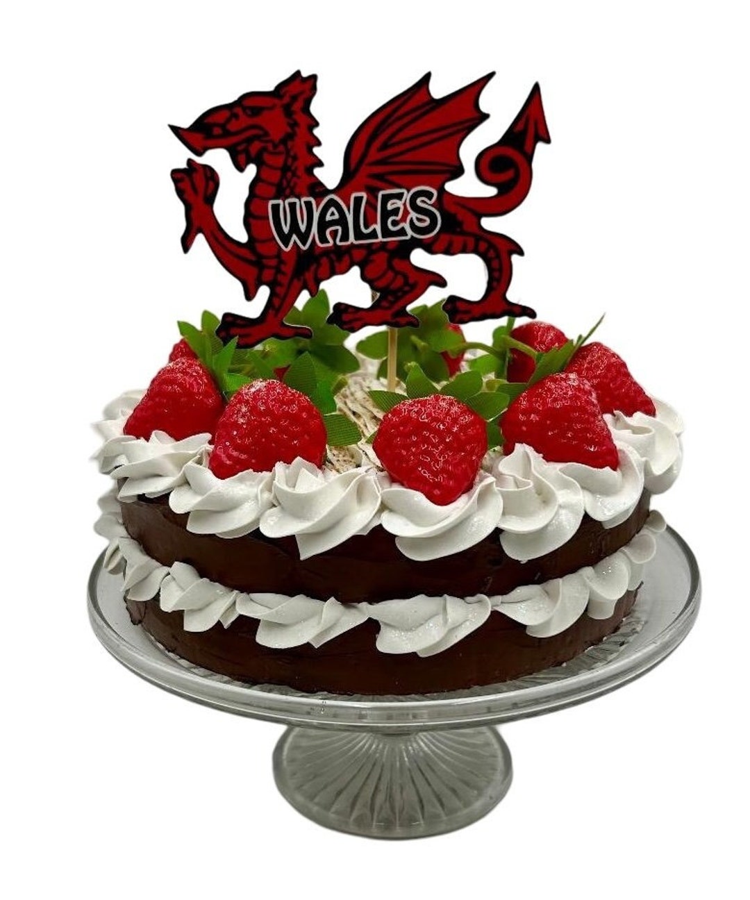 Welsh Dragon Cake Topper - Welsh Cake Decoration - Welsh Gift - Welsh ...