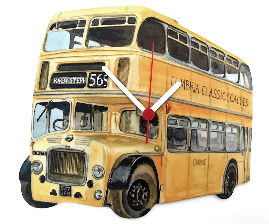Vintage Bus Clock Cumbria Classic Bus Clock Classic Buses Bus Clocks ...