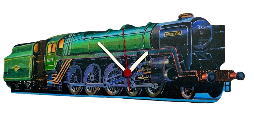 Evening Star Steam Train Clock - Steam Trains - Evening Star Train ...