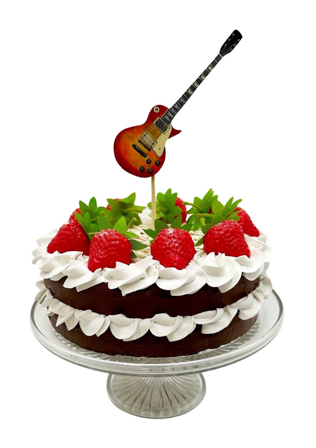 Electric Guitar Cake Topper - Guitar Cake Toppers - Guitar Cake ...
