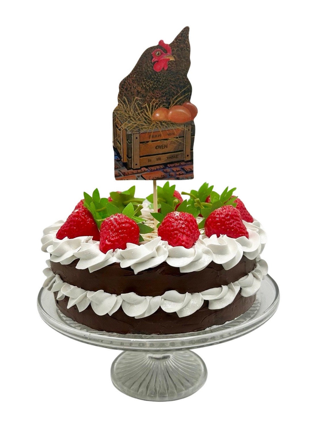 Mother Hen Cake Topper Mother Hen Cake Decoration Chicken Cake Topper ...