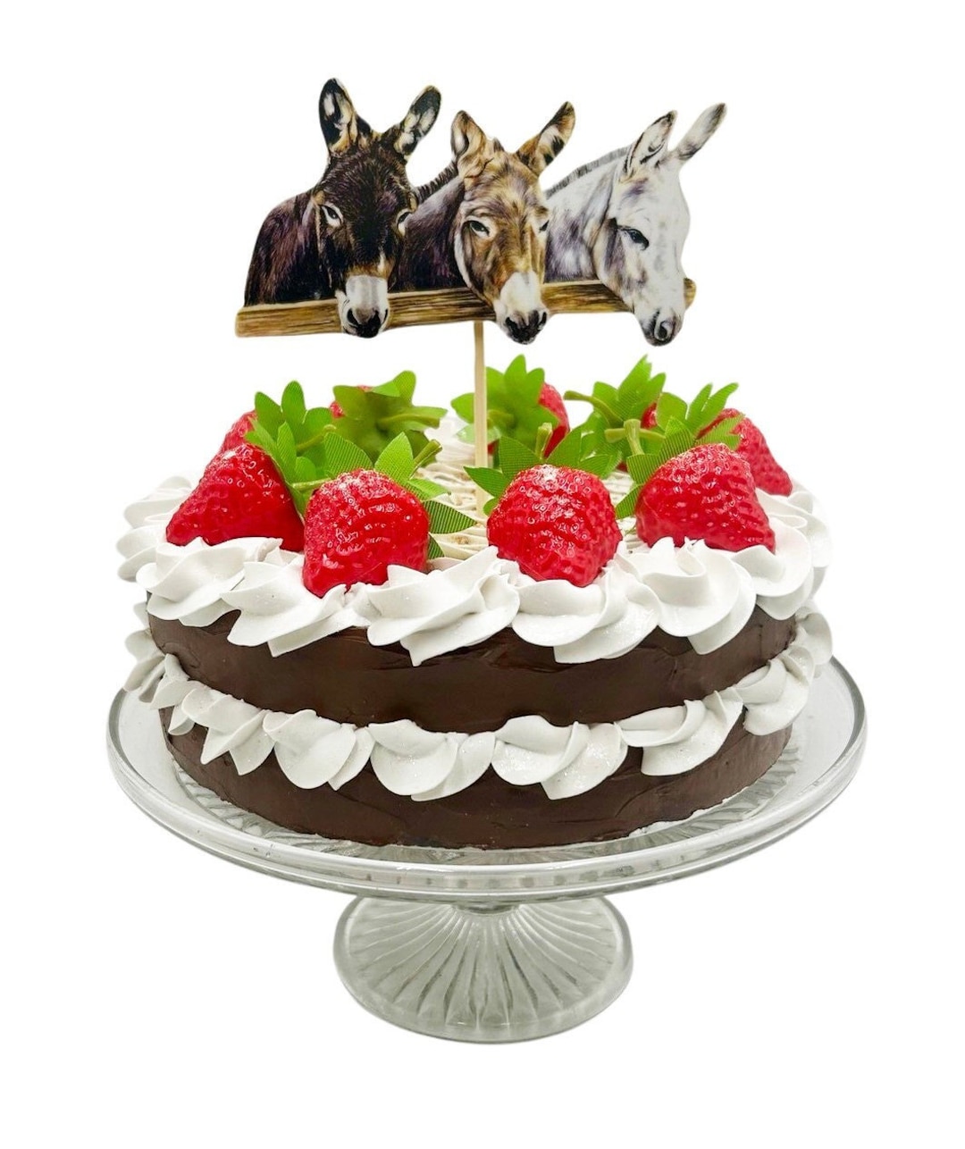 Donkey Cake Topper - Donkey Cake Decoration - Donkey Cake Toppers Trio ...