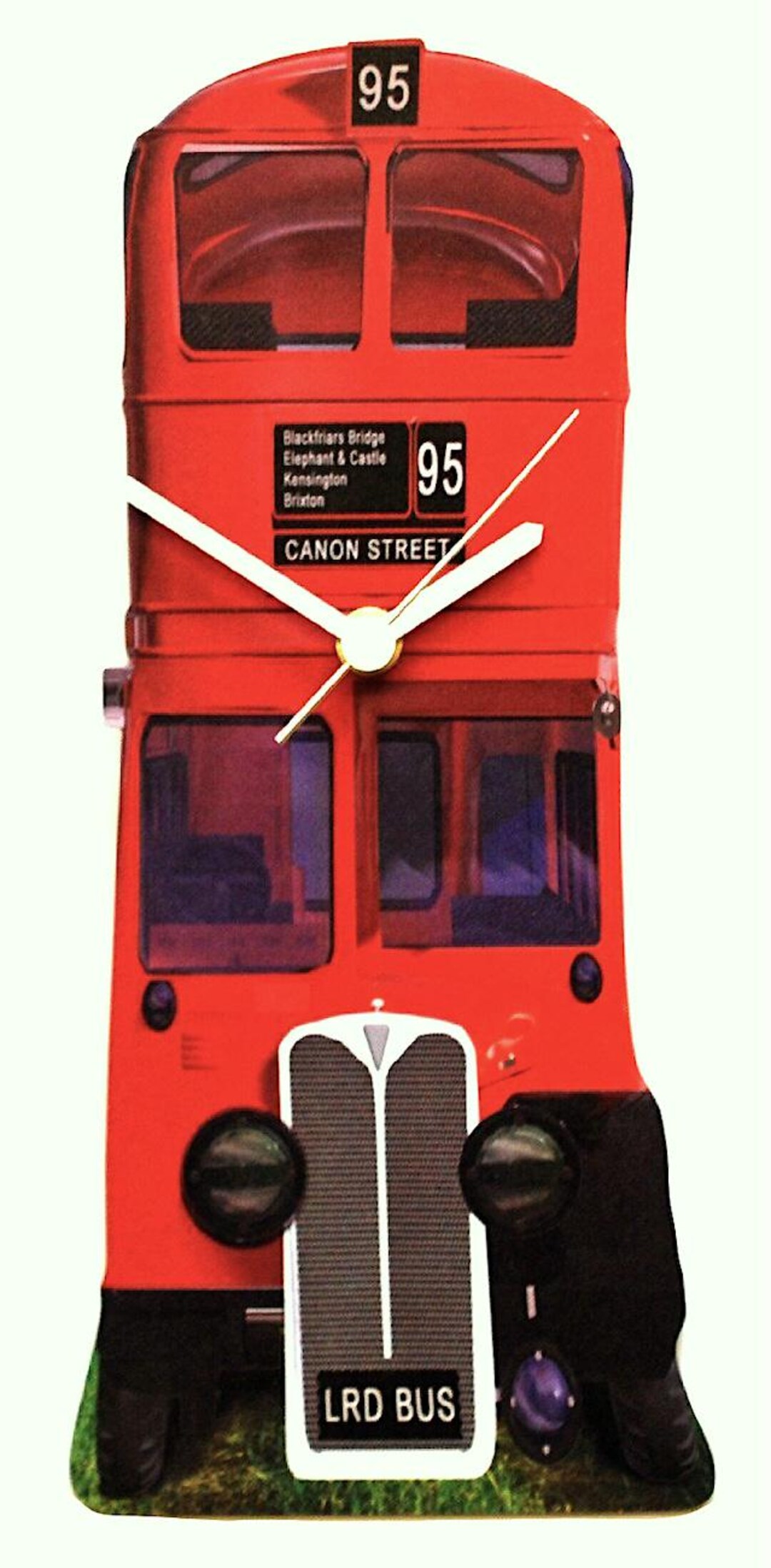 Red London Bus Clock - Red Bus Clock - London Buses - London Souvenir ...