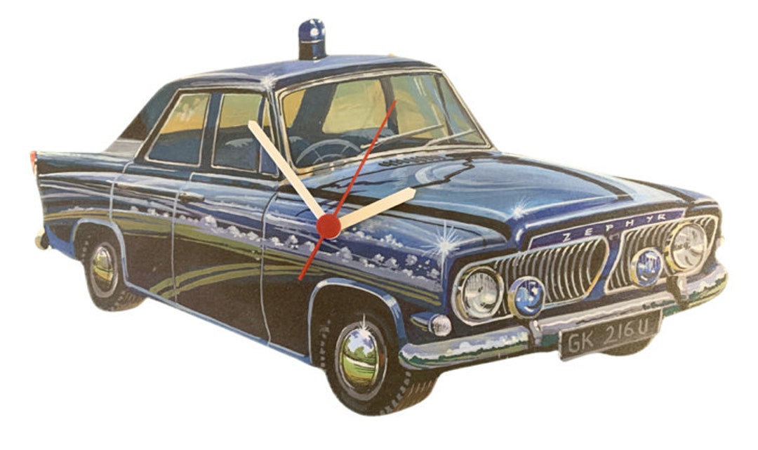 Classic Police Car Clock Police Cars 1960's Police Car GPO20-C - Etsy
