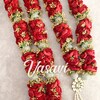 Red and White Rose Flower Wedding Varmala for Indian Wedding Bride ...