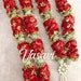 Red and White Rose Flower Wedding Varmala for Indian Wedding Bride ...